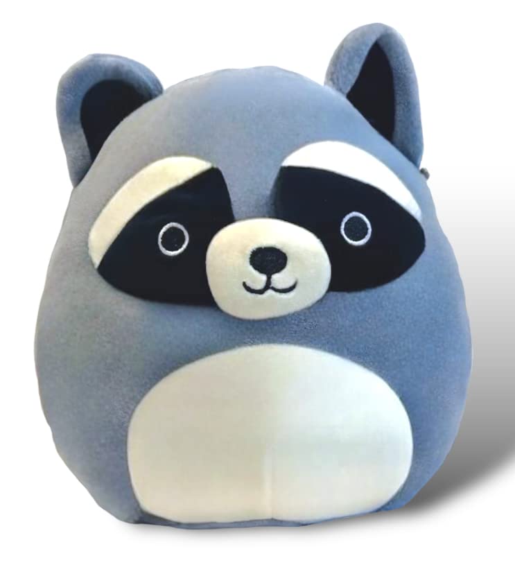 Squishmallows Official Kellytoy Plush 8" Grey Raccoon - Ultrasoft Stuffed Animal Plush Toy