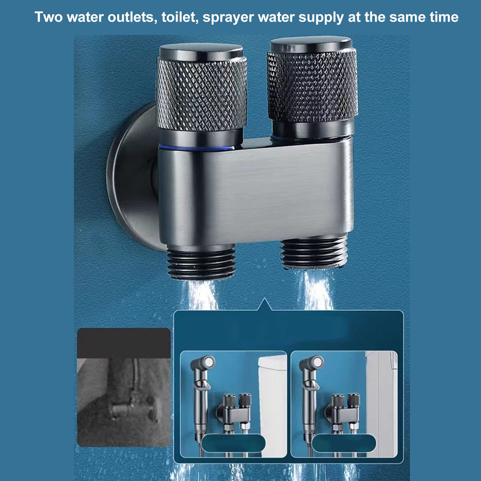 Naroote Bidet Toilet Sprayer Set, Erosion Resistant Handheld Bidet Sprayer Rust Proof for Feminine Wash