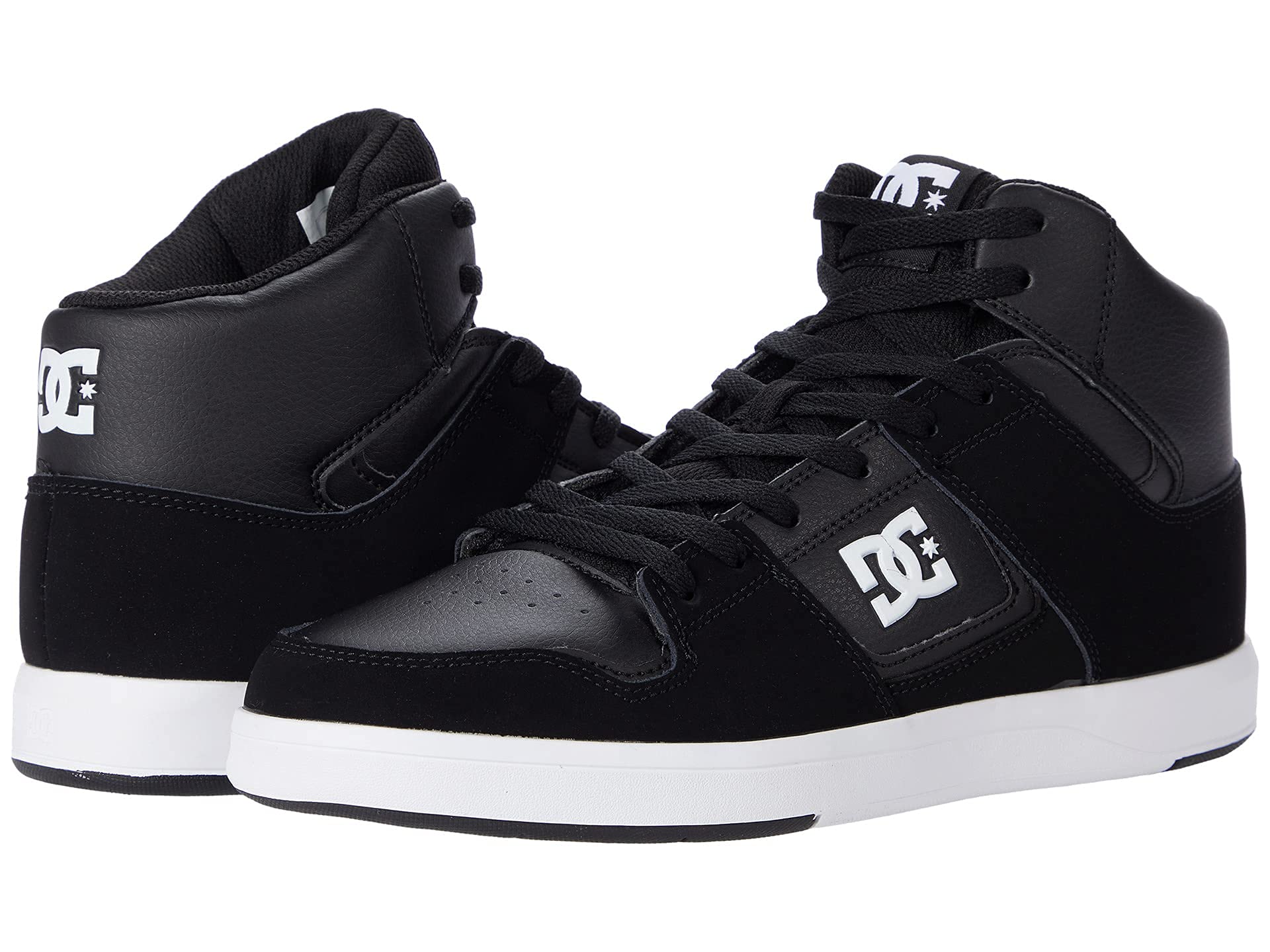 DC Cure Casual High-Top Skate Shoes Sneakers Black/White 10 D (M)