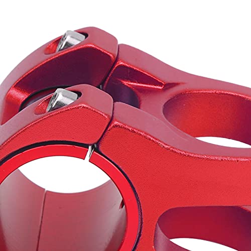 Dilwe Mountain Bike Stem, Aluminum Alloy 31.8/35mm Bike Stem Short Handlebar Stem Cycling Accessory(red)