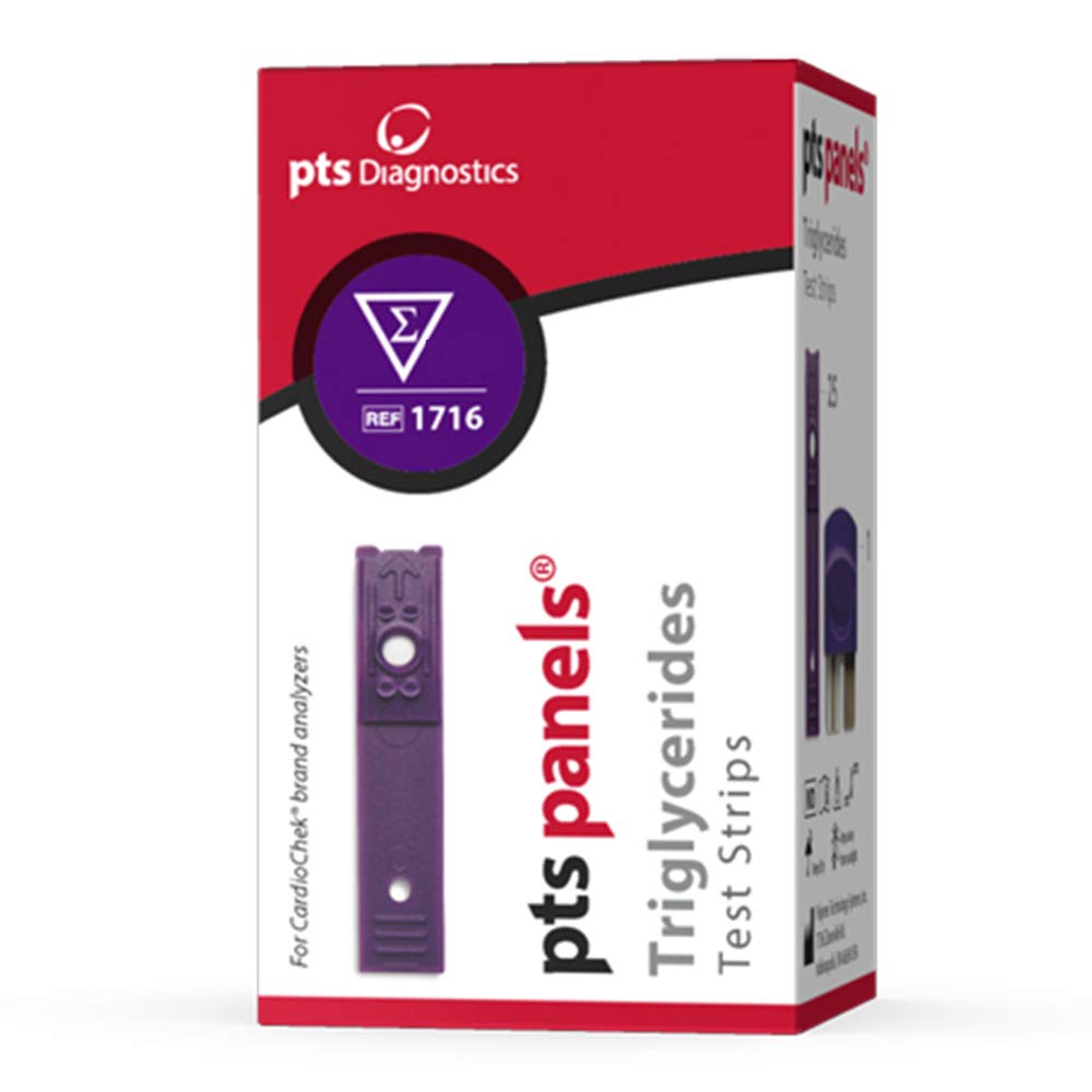 PTS Panels #1716 Triglyceride Test Strips (25/box) for CardioChek ST or PA Meter