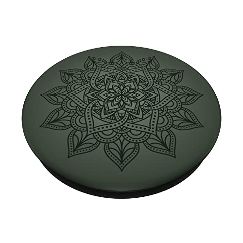 Mandala Alpine Green Phone 13 Pro Max Mandala Alpine Green PopSockets Swappable PopGrip