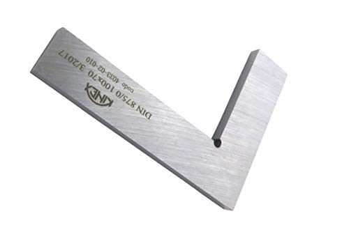 Kinex 4033-02-010T 4 Inch Tall x 2.75 Inch Wide Flat Solid Machinist Square DIN 875/0 Square to w/in 0.0002 Inches