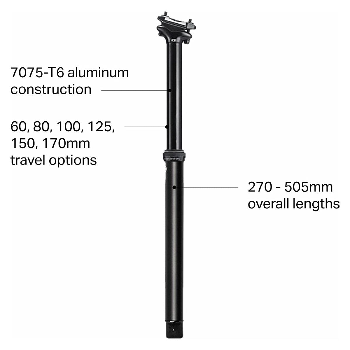 Dropper Posts Highline 3 Dropper Post - 80MM - 30.9 - Remote NOT Included