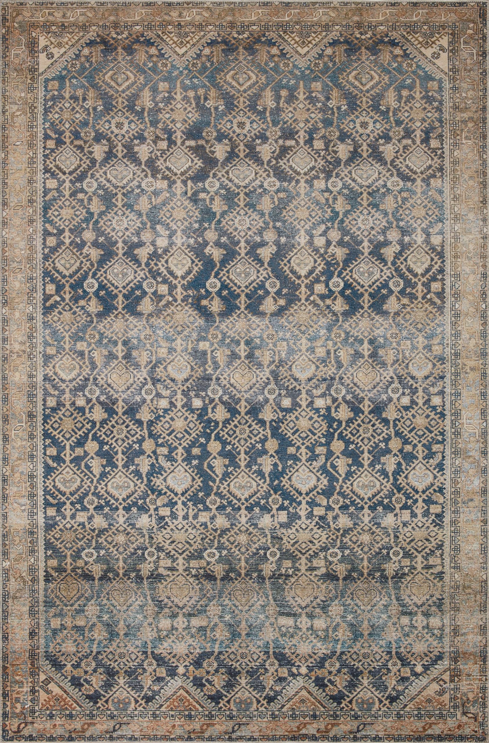 Loloi Magnolia Home by Joanna Gaines x Lenna Indigo/Natural 3'-6" x 5'-6" Accent Rug