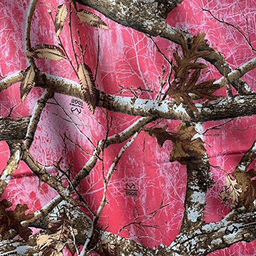 Realtree Pink Camouflage Cotton Fabric by The Yard
