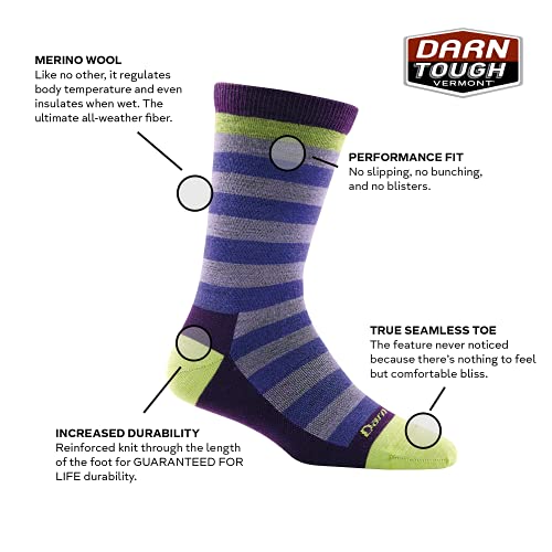 Darn Tough Good Witch Crew Light Socks - Women's Gertrud Gray Large,Gertrude Gray