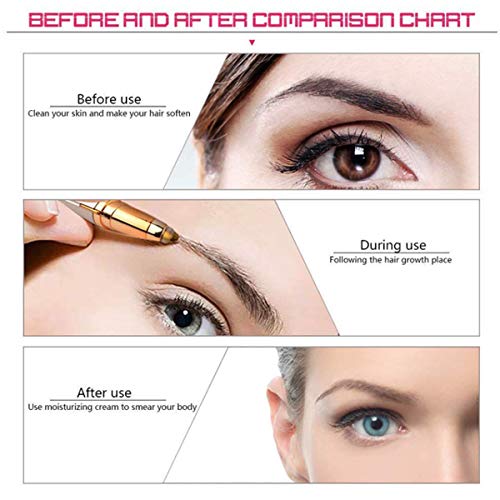 Electric Eyebrow Trimmer Mini Eyebrow Shaver Instant Painless Face Brows Hair Remover Epilator Portable Razors Make Up Eye Brow Shaper