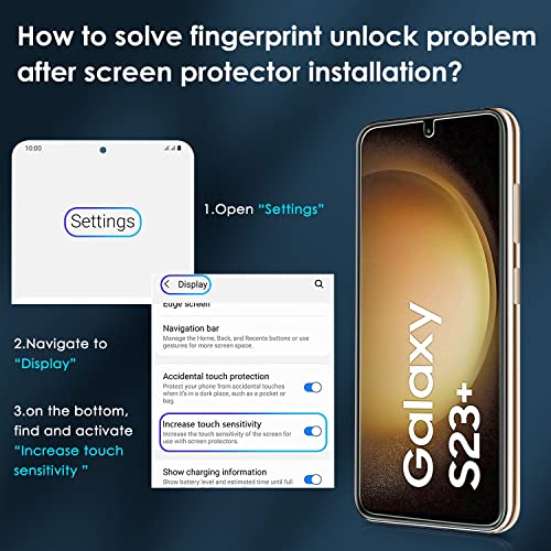 ivoler [3+1 Pack Screen Protector [3 Pack] for Samsung Galaxy S23 Plus/ S23+ 5G 6.6" 2023, with [1 Pack] Camera Lens Protector Tempered Glass with [Alignment Frame] Ultra HD Clear Anti-Scratch
