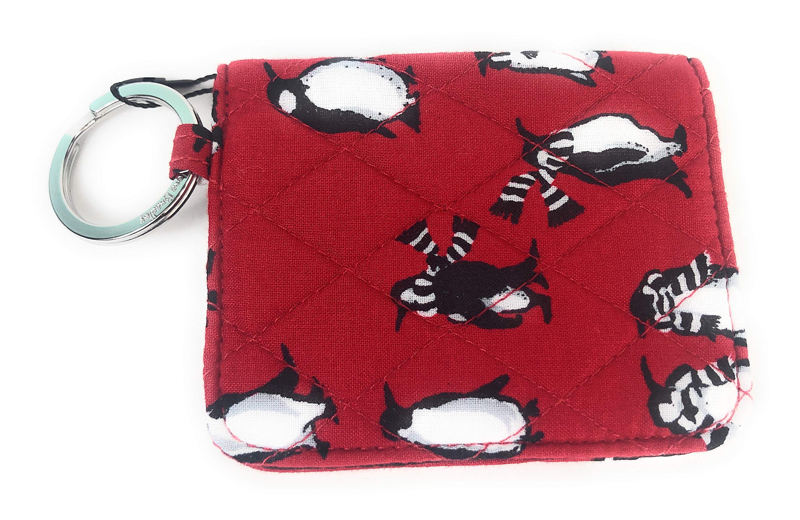 Vera Bradley Campus ID Wallet Playful Penguins Red