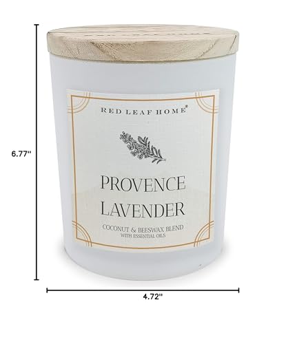 Red Leaf Home Provence Lavender Candle - Naturals Collection, Large - 15.5 Ounce Jar