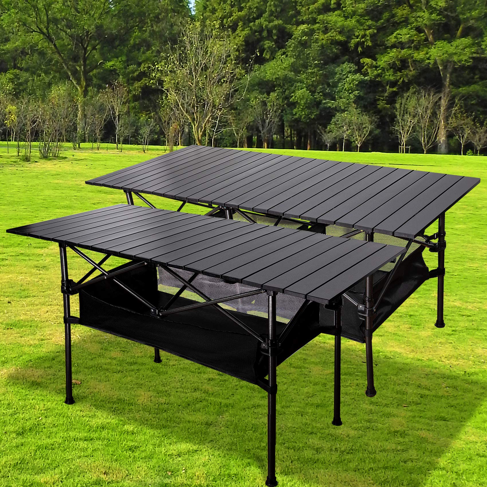 Easy Carry Camping Table, Folding Portable Table with Storage Bag Heavy Duty RV BBQ Cooking
