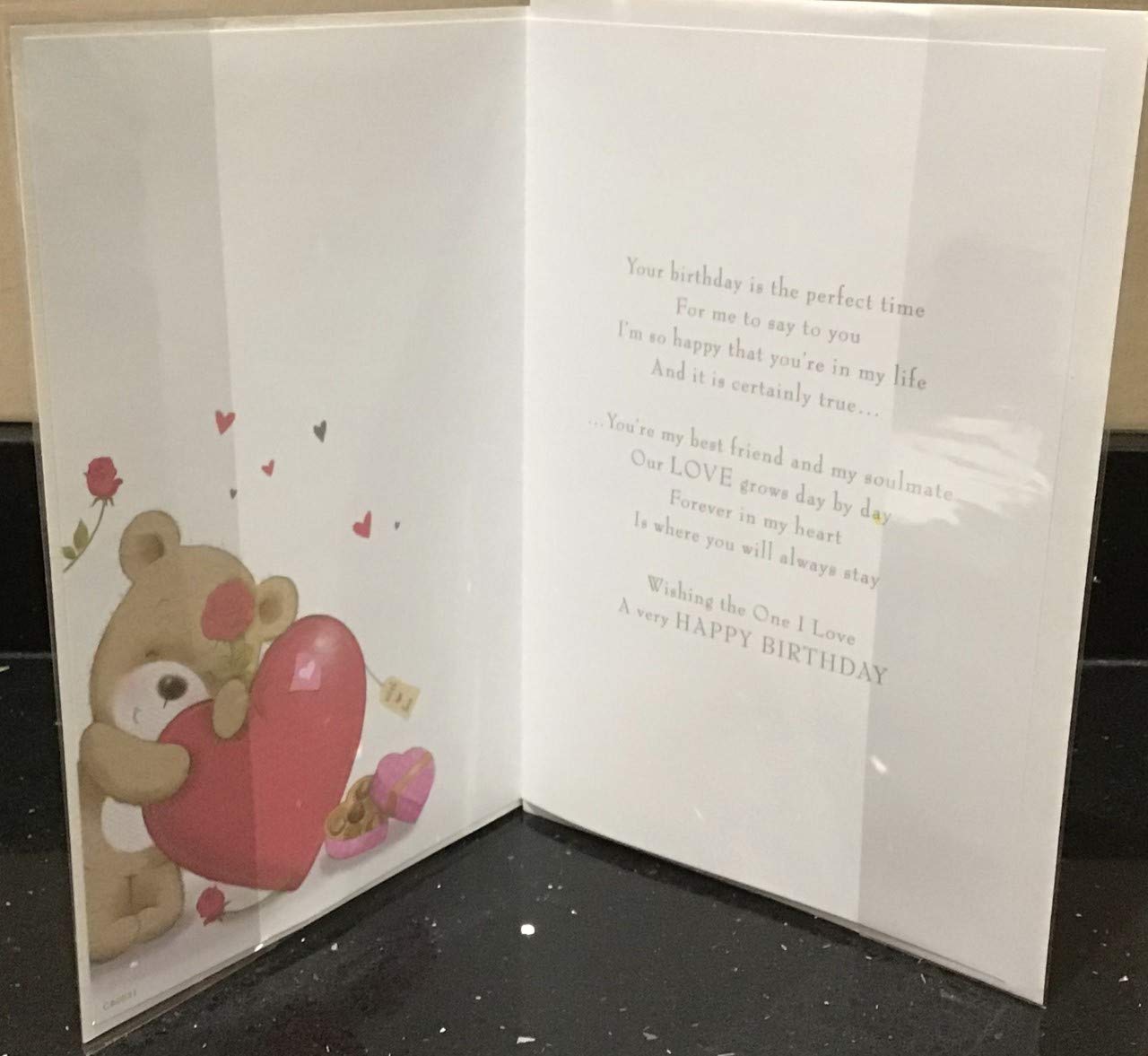 Regal Publishing Birthday Card One I Love - 9 x 6 inches -