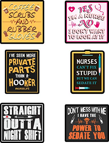 Nurse Stickers - Support Nurses with These Medical Stickers - Show Your Nursing Pride - Cool Stickers for Nurses - Pack of 33