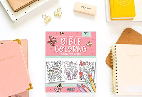 The Bible Coloring Book for Girls: Color 40 Cute Designs of Inspirational Verses & Christian Artwork