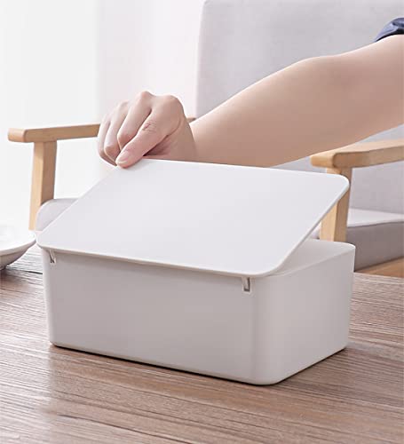 Moorfowl Dryer Sheets Container Box with Lid, Upgarde Design(8.2L x 4.9W x 3.9H inches), Laundry Fabric Sheets Dispenser Farmhouse Dryer Sheets Holder for Laundry Room Decor β Organization & Storage