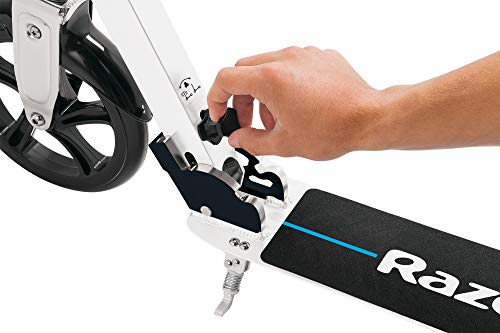 Razor A6 Kick Scooter for Kids Ages 8+ - Extra-Tall Handlebars & Longer Deck, 10" Urethane Wheels, Anti-Rattle Technology, For Riders Up to 220 lbs