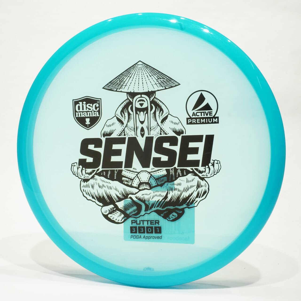 Discmania Active Sensei (Premium) Putter & Approach Golf Disc, Pick Weight/Color [Stamp & Exact Color May Vary] Yellow 173-174 Grams