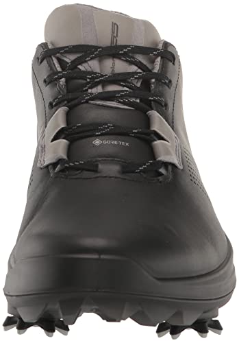 ECCO Men's Biom G5 Gore-TEX Waterproof Golf Shoe, Black/Steel, 13-13.5