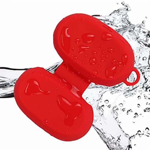 Silicone Case Cover for Jabra Elite 7 Pro/Elite 7 Active True Wireless Earbuds, Anti-Scratch Jabra Elite 7 Pro Case Replacement with Keychain(Yellow)