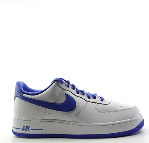 Nike Men's Air Force 1 '07 An20 Basketball Shoe, White/Medium Blue, 9