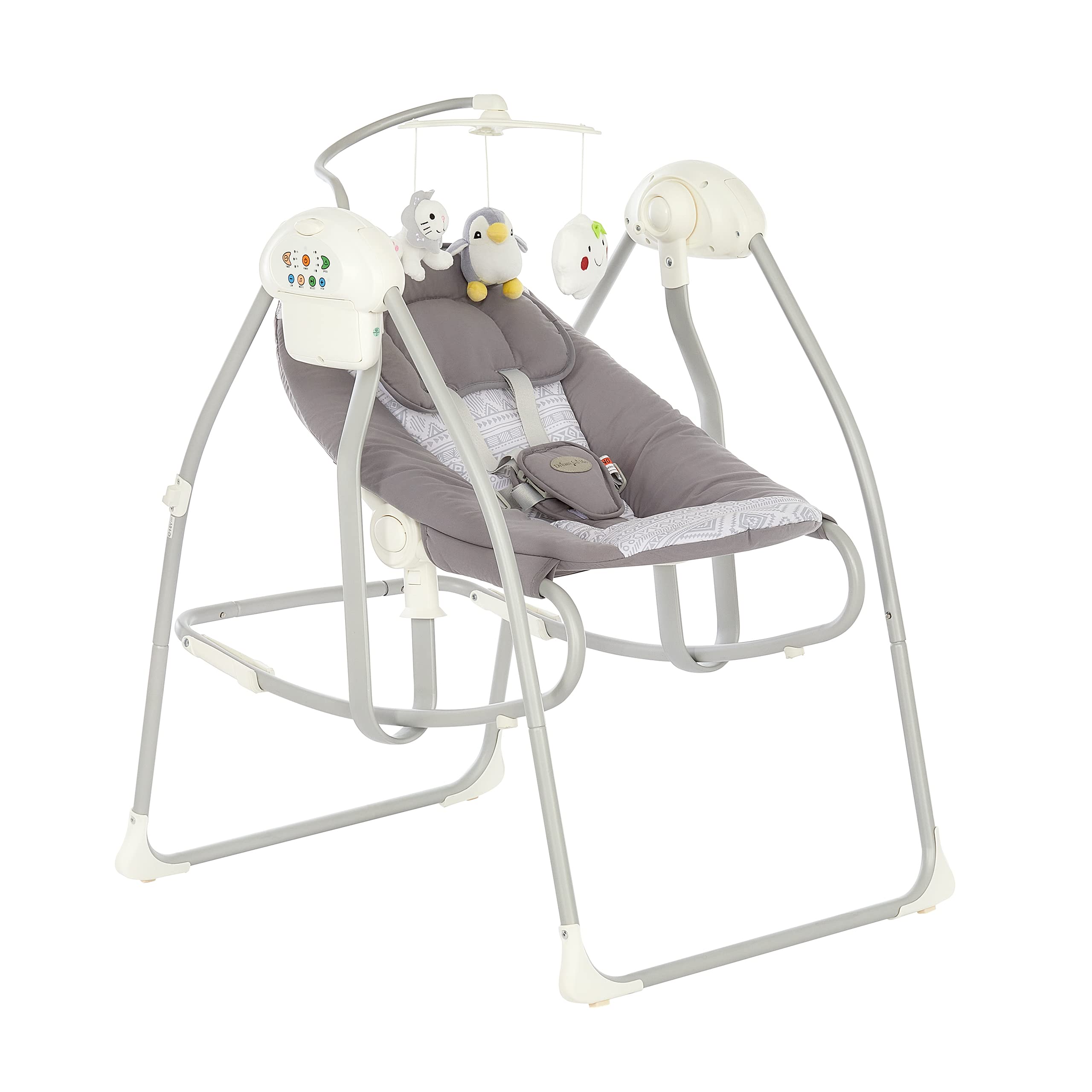 Dream On Me Sway 2in1 Cradling Swing & Rocker, Grey