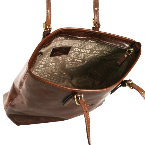 The Bridge Shopper 32 Cm Cuoio