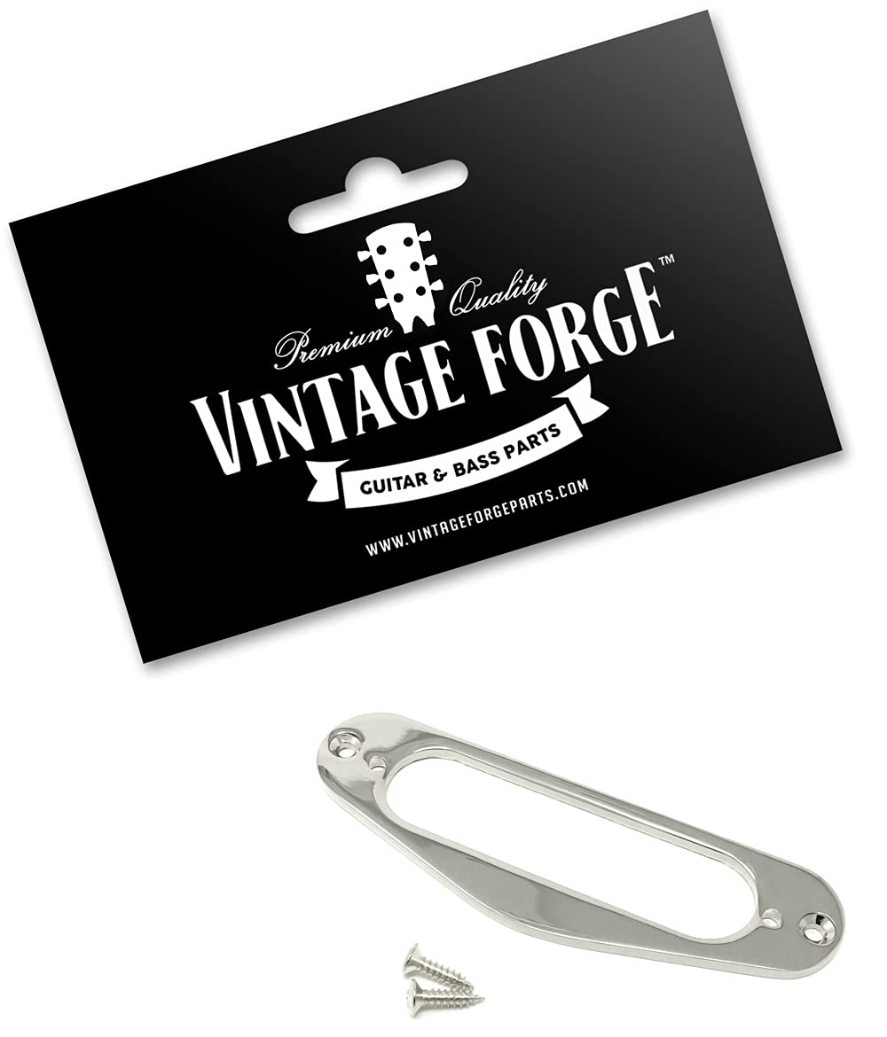 Vintage Forge Nickel Metal Single Coil Pickup Mounting Ring for Fender Stratocaster Strat Guitar PRS10-NKL