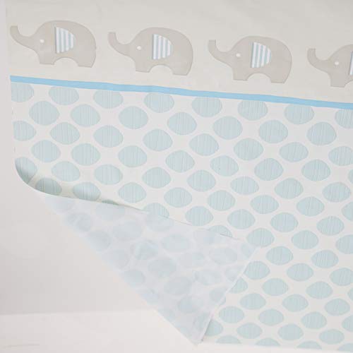 Creative Converting 316939 All Over Print Plastic Tablecover, 54 x 102, Little Peanut, Boy