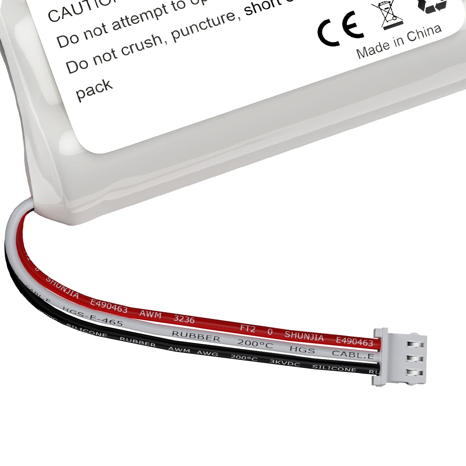 Loqdivr Replacement Battery 300-10186 for ADT Command Smart Security Panel ADT5AIO-1 | ADT5AIO-2 | ADT5AIO-3 | ADT7AIO-1 | Honeywell ADT2X16AIO-1| ADT2X16AIO-2, 3.6V/3.7V/4.2V