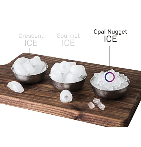GE Profile Opal | Countertop Nugget Ice Maker | Portable Ice Machine Makes up to 24 lbs. of Ice Per Day | Stainless Steel Finish