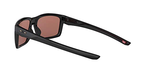 Oakley Men's OO9264 Mainlink Rectangular Sunglasses, Polished Black/Prizm Deep Water Polarized, 61 mm