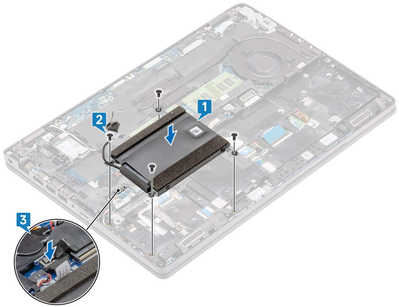 Deal4GO SATA Hard Drive Cable XY5F7 w/ 2.5" HDD Caddy Bracket ND8N9 for Dell Latitude 5500 5501 5502 5505 5510 5511 Precision 3540 3541 3542 3550 3551