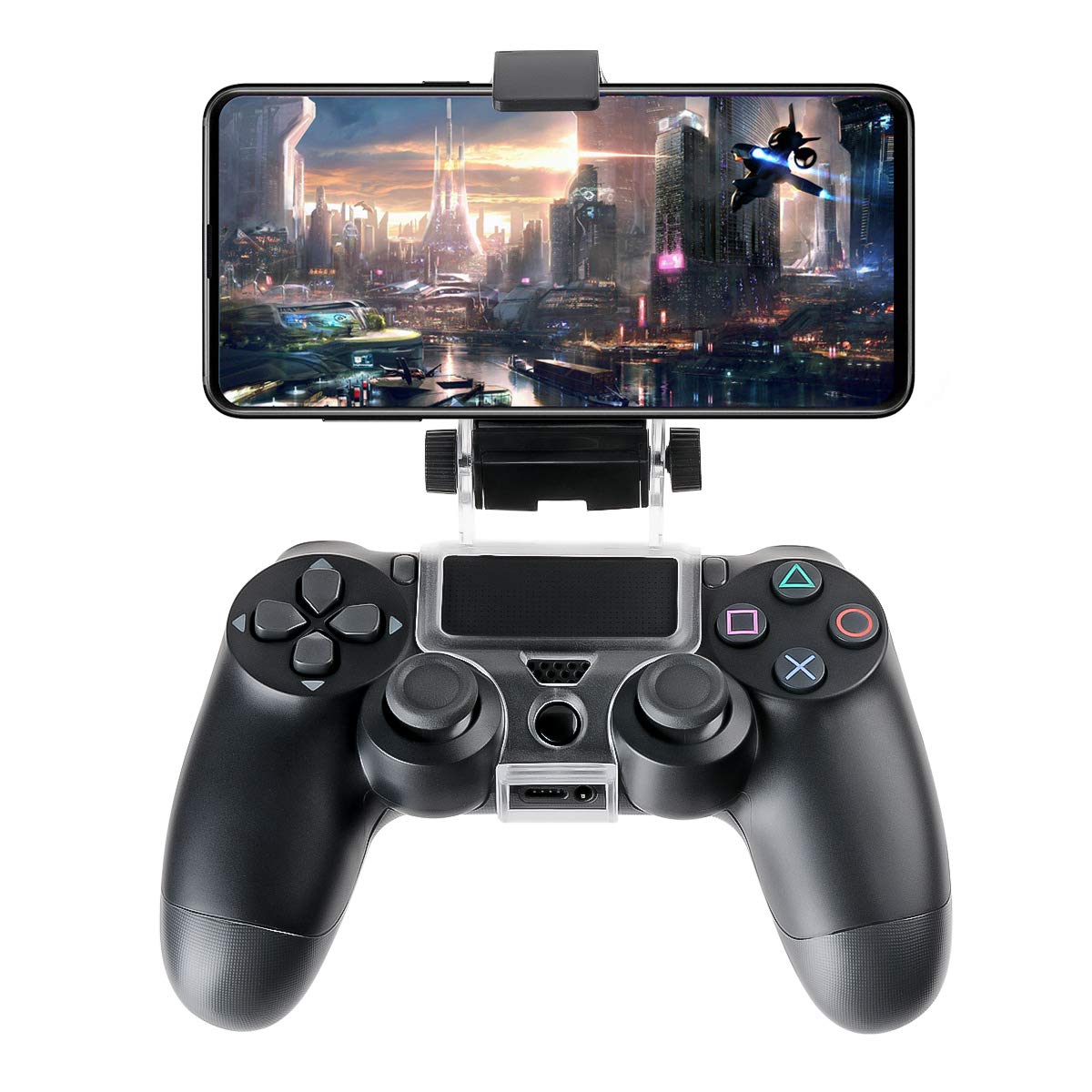 VSEER Smart Clip β PS4 Slim Pro Wireless Controller Phone Clip Holder Clamp Mount Stand for Android Phones, Samsung Galaxy S8 Plus S7 S6 Edge Plus Note 8