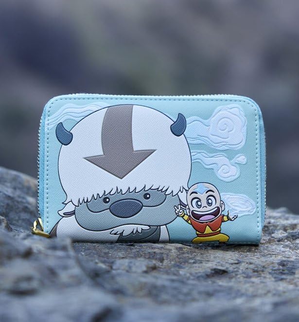 Loungefly Avatar The Last Airbender Aang Appa and Momo Zip Around Wallet