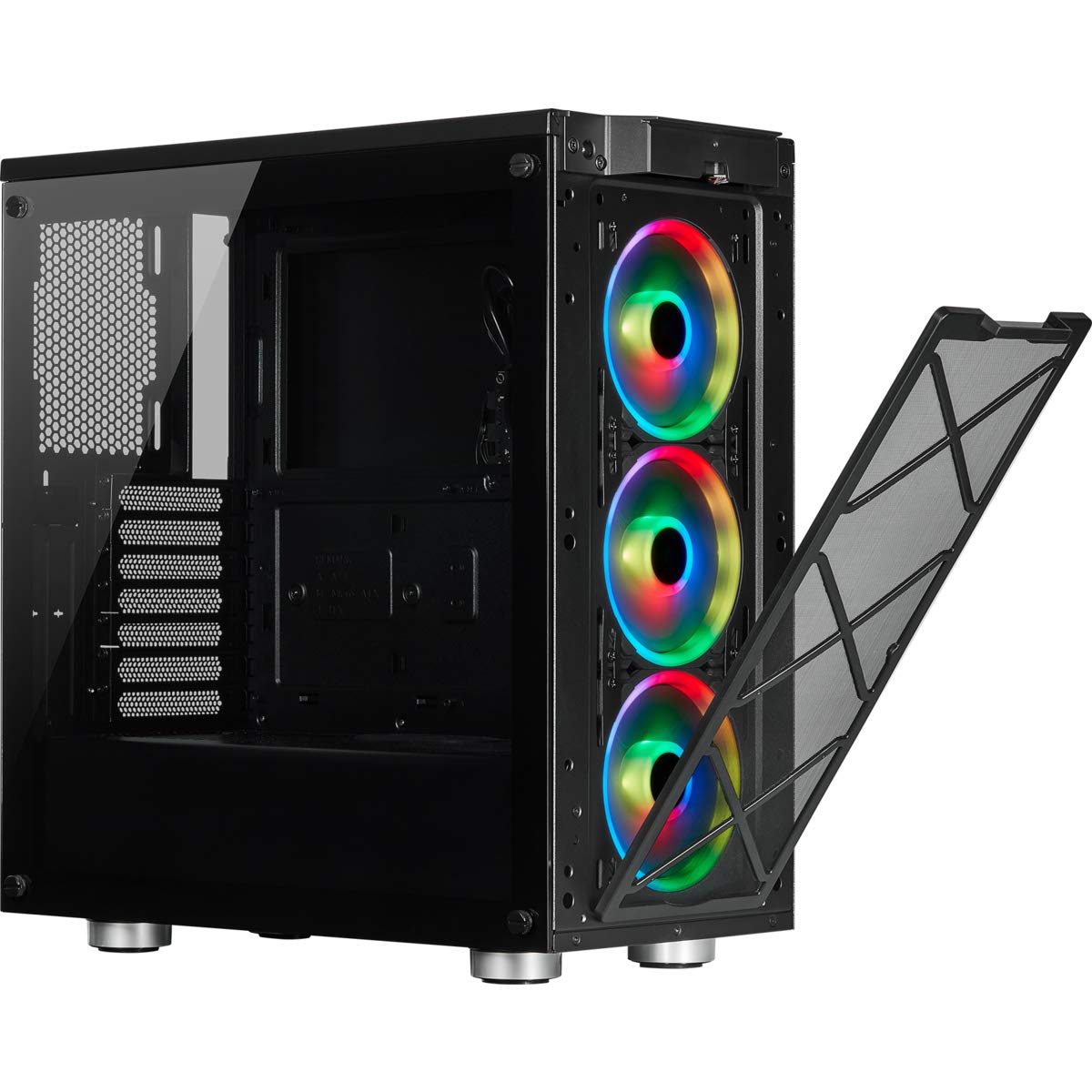 Corsair Icue 465X RGB Mid-Tower ATX Smart Case, Black
