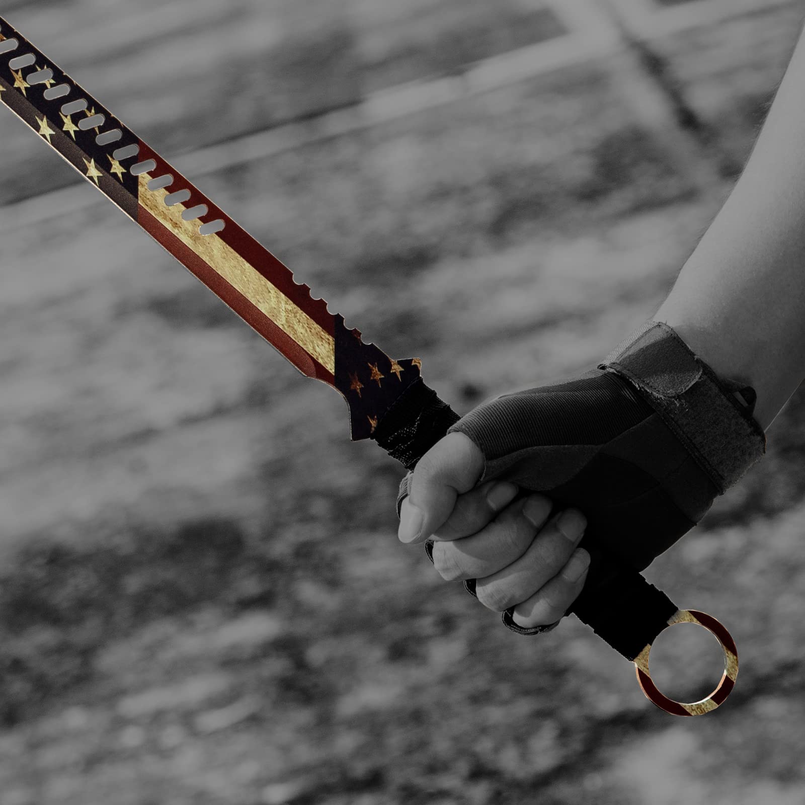 Dispatch Full Tang Tactical Katana Ninja Sword Machete Fixed Blade Combat Stainless Steel Blade with Sheath for Hunting, Outdoor Camping, Survival