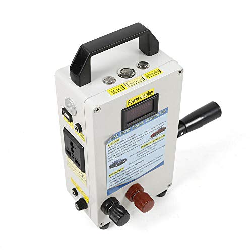 Hand Crank Generator, 150W Portable Generator Hand Crank Charger Generator Emergency Power Supply USB Vehicle Charging Generator for Outdoor Travel Camping Hiking