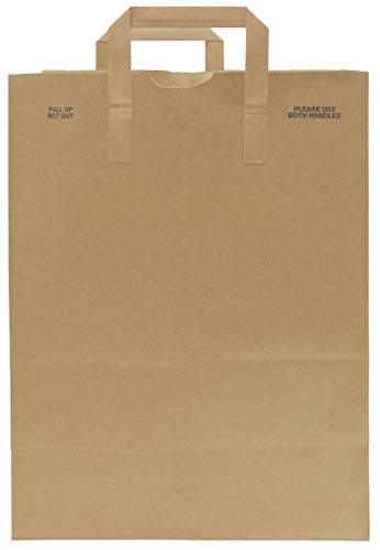 General Supply SK1670EZ300 1/6 BBL Paper Grocery Bag 70lb Kraft Standard 12 x 7 x 17 300 bags
