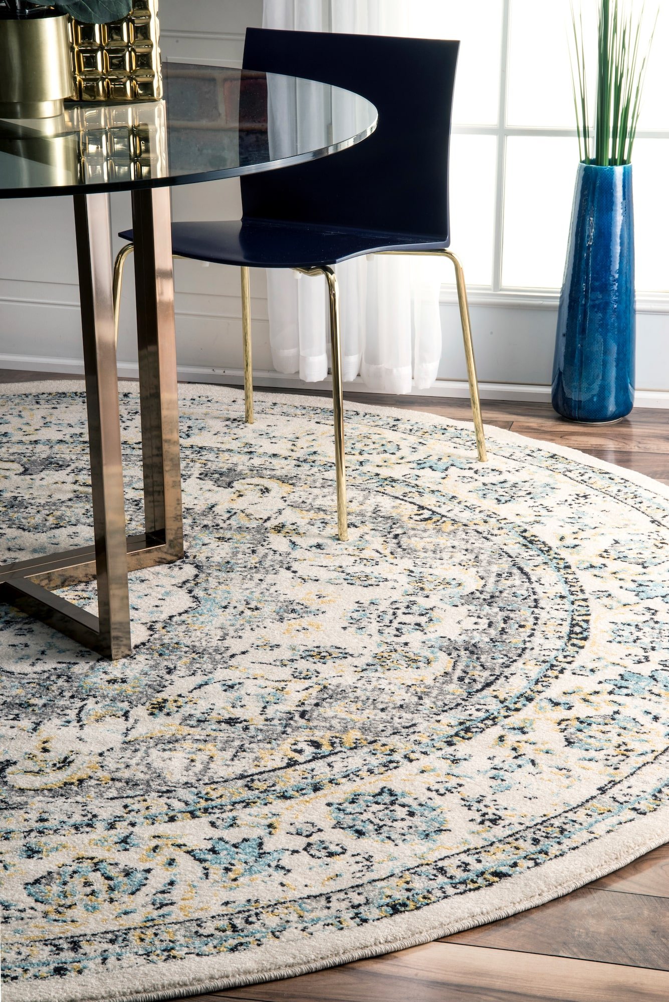 nuLOOM Paisley Verona Vintage Persian Area Rug, 2' x 3', Grey