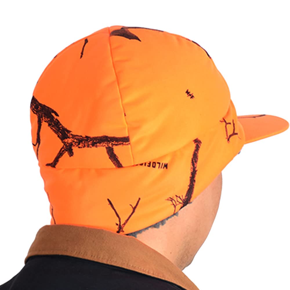 EDTREK mens Extreme Cold Weather Insulated Beanie Flat Brim Waterproof Windproof Backcountry Hunting Hat, Old School Camo, Large