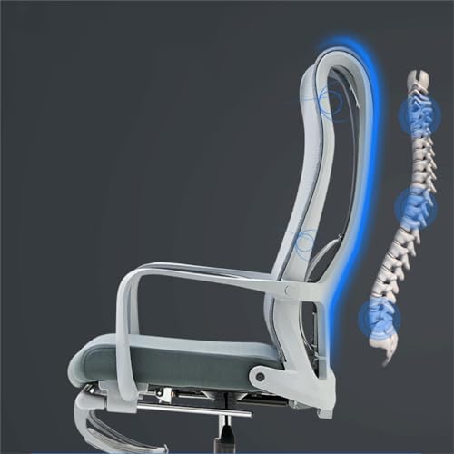 LNYHLXS Foot Pedal Lunch Chair Boss's Office Chair Can Be Used for Lying Down Mesh Lazy Chair