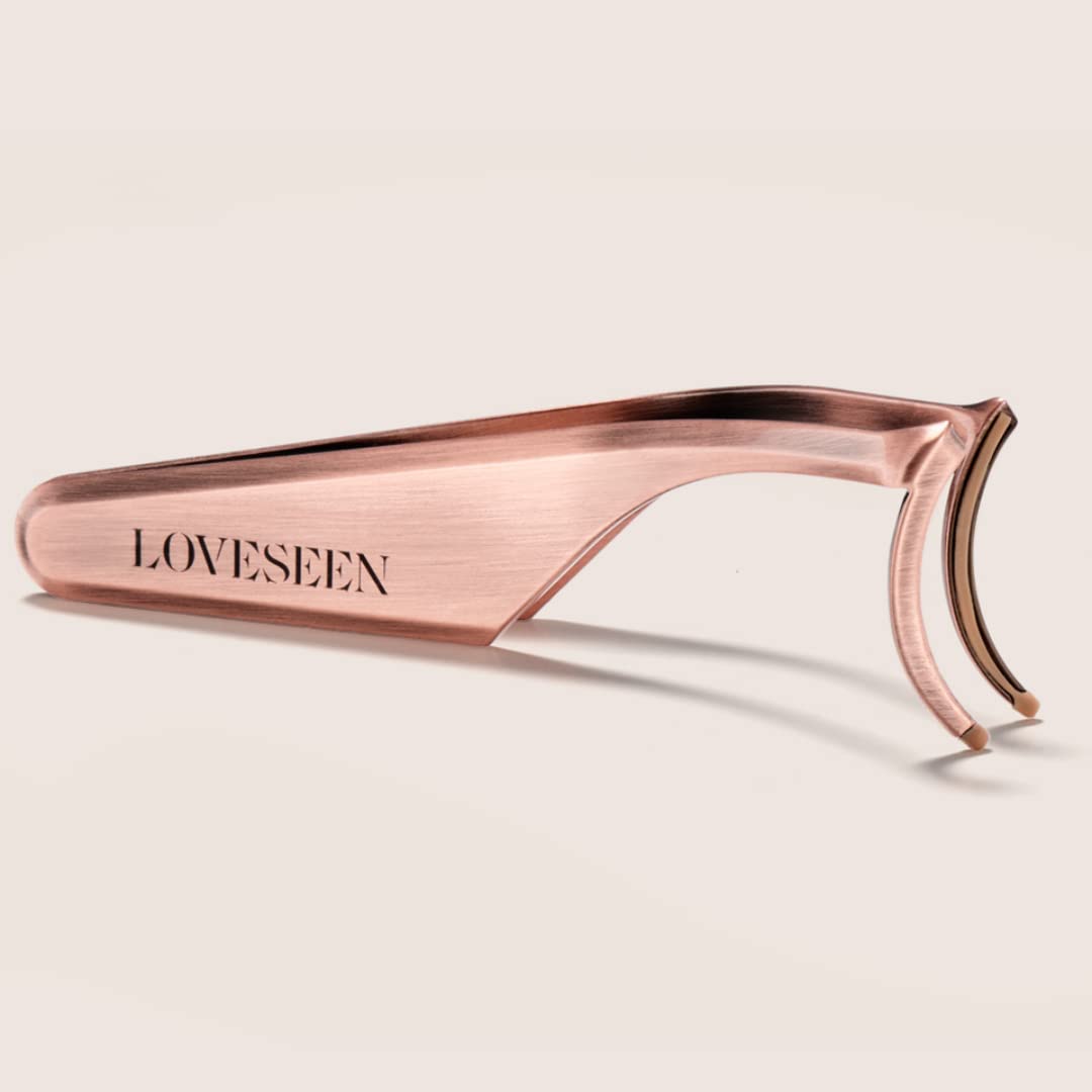 LOVESEEN, Founded by Jenna Lyons, The Lash Tool False Eyelashes Applicator, Lash Extension Tweezers, Rose Gold