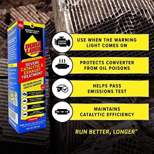 Dura Lube Severe Catalytic and Exhaust Treatment Cleaner Fuel Additive, 16 fl. oz., (PN: HL-402409 PDQ3)