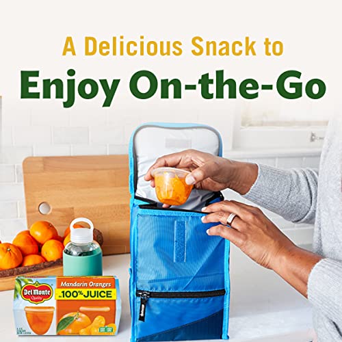 Del Monte Mandarin Orange in 100% Juice Snack Cups, 4-Ounce Cups (Pack of 12)