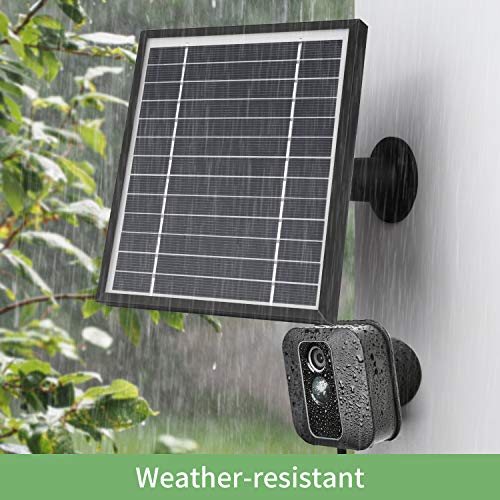 iTODOS Solar Panel Works for Blink Outdoor (3rd Gen) XT3 and Blink XT XT2, 11.8Ft Outdoor Power Charging Cable and Adjustable Mount,Weatherproof Aluminum Alloy Sturdy and Anti-Aging (3 Pack, Black)