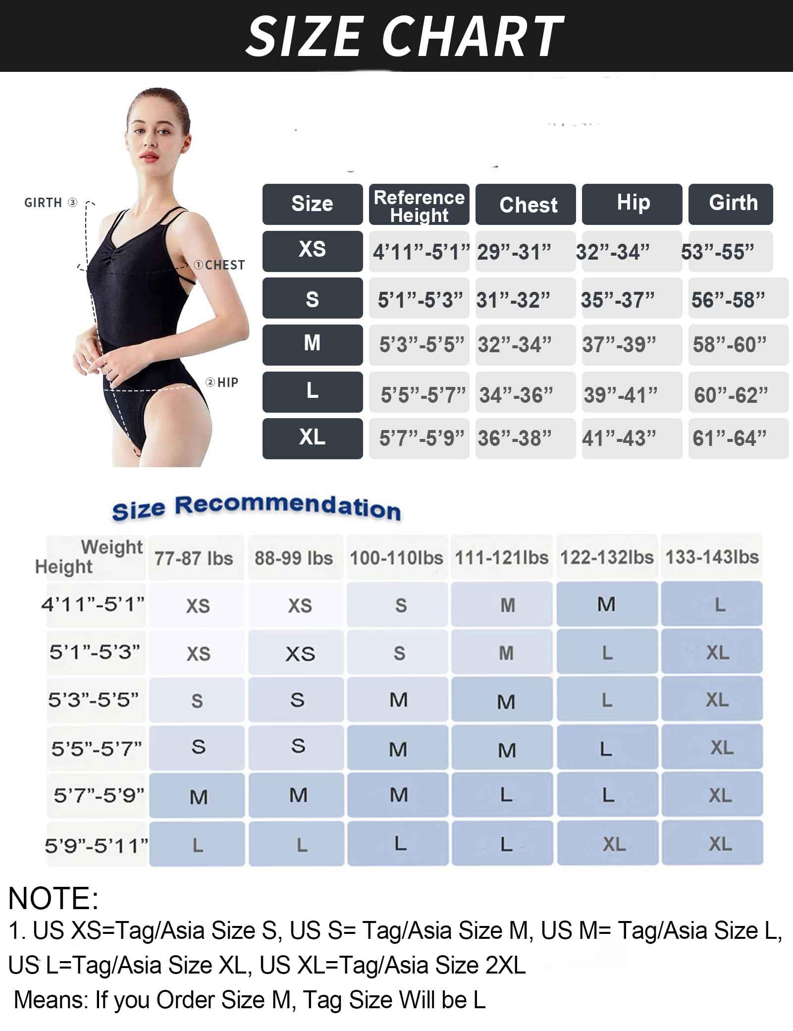 Daydance Black Camisole Leotards for Women Ballet, Gymnastics, Aerial Yoga
