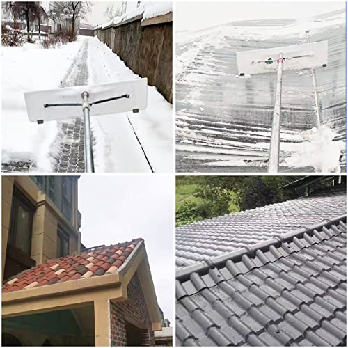 ITROLLE 4PCS Roof Snow Rake Replacement Wheels for Shingle Saver Roof Rakes Snow Rake Wheel Replacement Wheels Snow Rakes Accessory, Black