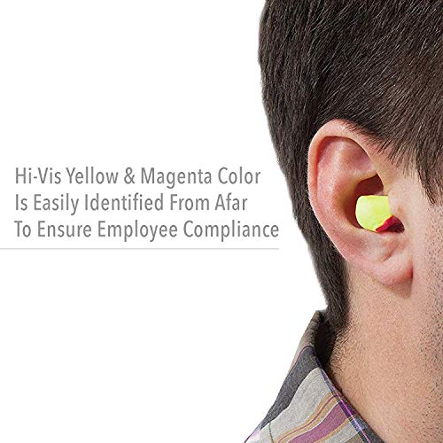 Howard Leight by Honeywell - R-01205 Laser Lite High Visibility Disposable Foam Earplugs, Yellow