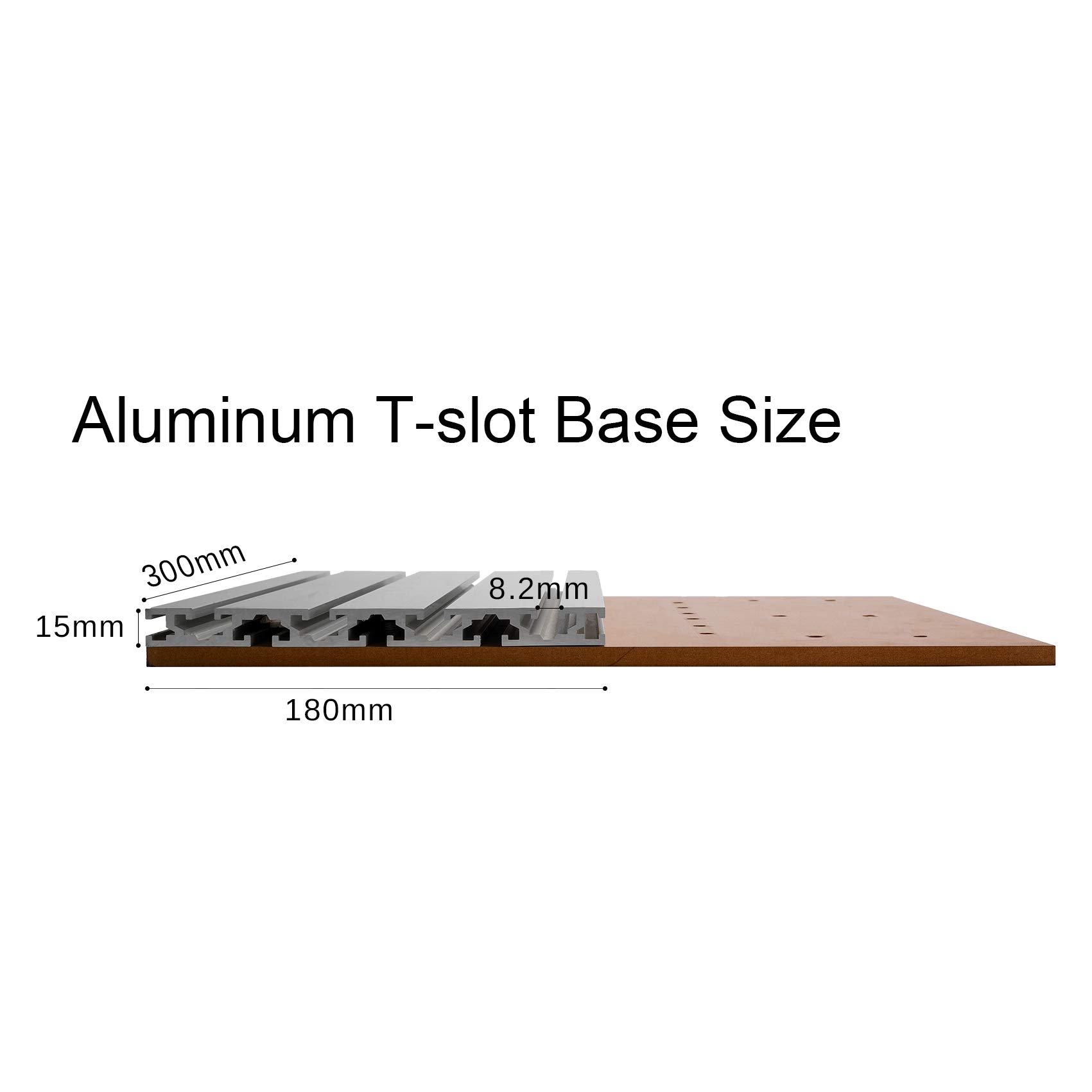 Genmitsu T-Slot Table 3040 Extension Aluminum Spoilboard, Work with 3018 Y-Axis Extension Kit, Compatible with 3018-PROVer/3018-PROVer Mach3/3018-MX3